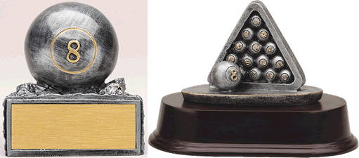 Billiard Trophies, Billiard Plaques, Billiard Medals, Pool Trophies, Pooll Plaques, Pool Medals